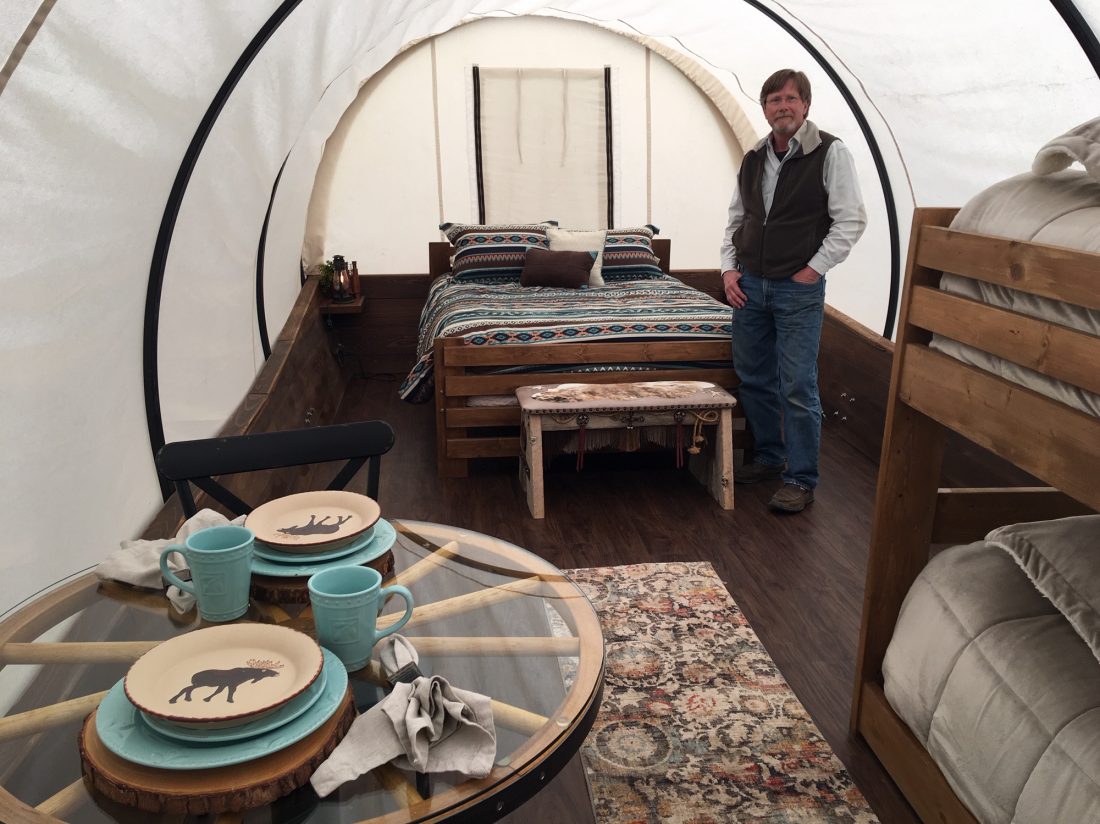 Area couple creating covered wagons for unique glamping experience ...